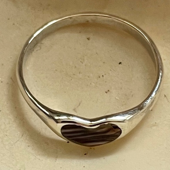 Wampum World | Jewelry | R03 Heart Sterling Silver Wampum Quahog Ring ...
